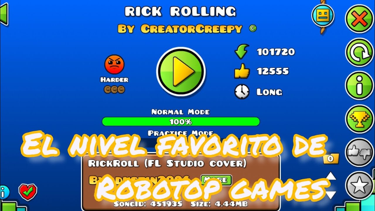 el nivel favorito de Robotop games geometry dash - YouTube