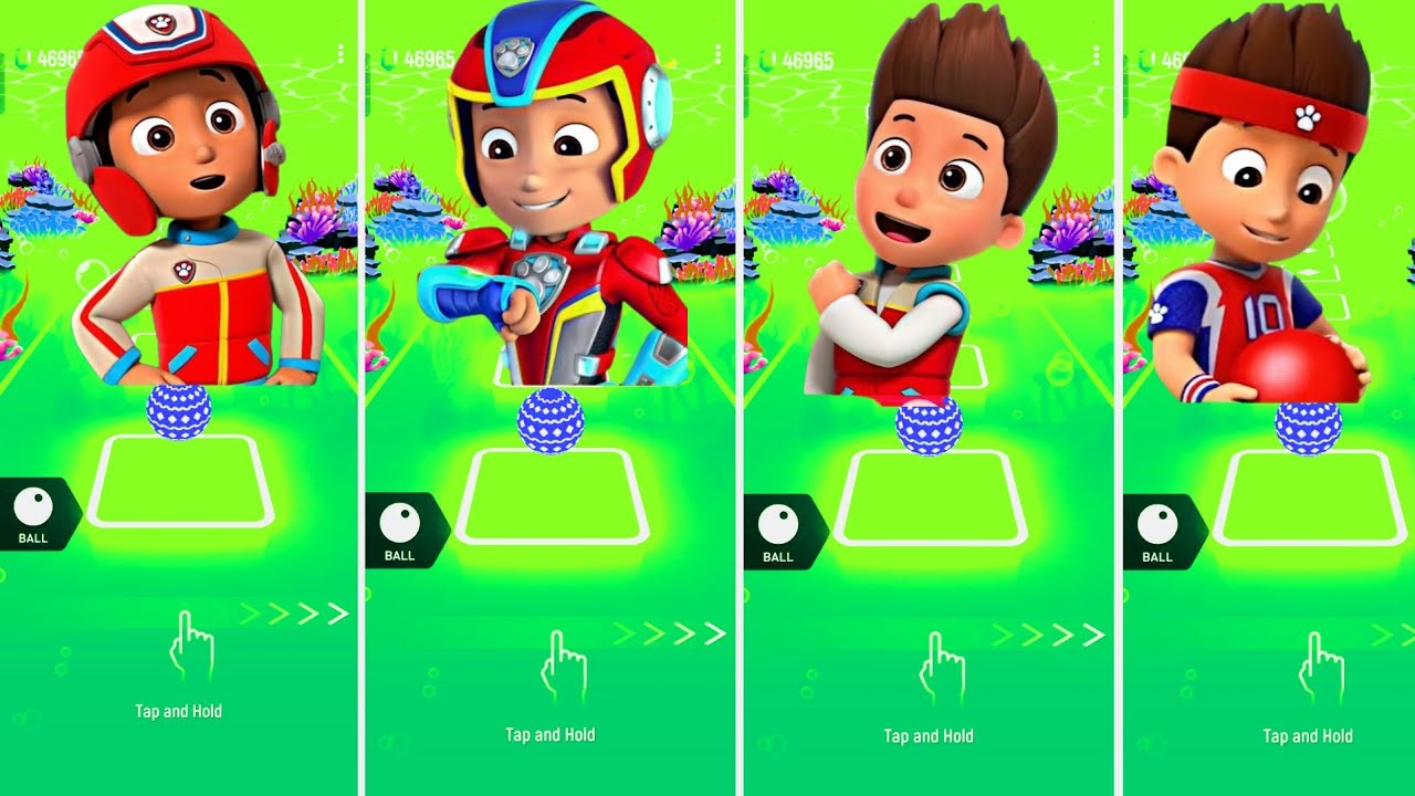 Paw patrol Ryder - Ryder 🆚 Ryder Exe 🆚 Ryder Exe Team Tiles Hop Edm Rush - YouTube