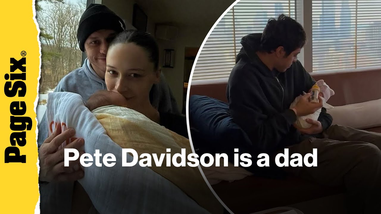 Pete Davidson becomes dad for first time - YouTube