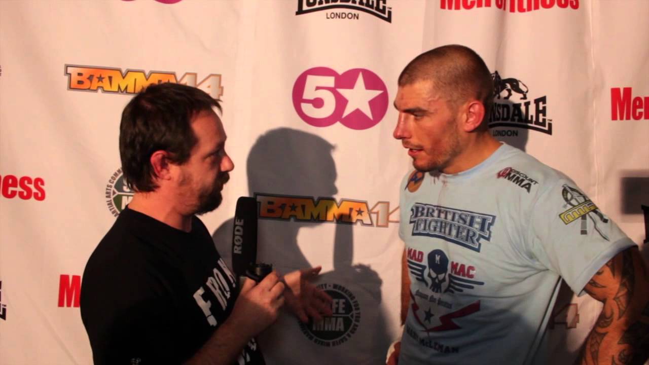 Harry McLeman: BAMMA 14 Post fight Interview - YouTube