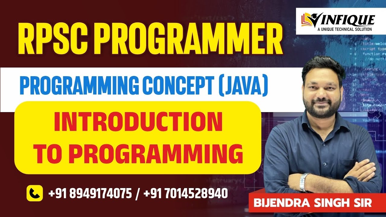 Rpsc Programmer Classes Programming Concept Java By Bijendra Sir Infiqueclasses Youtube