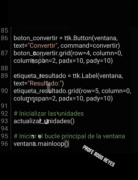 Conversor de unidades con #python - YouTube