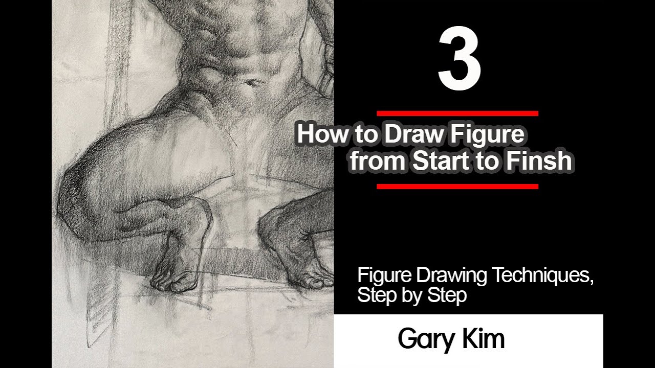 How to draw foreshortening Pose +Shading Technique Secret - YouTube