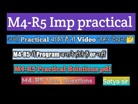 M4-R5 Practical Important Questions | O Level Practical Exam 2023|#o ...