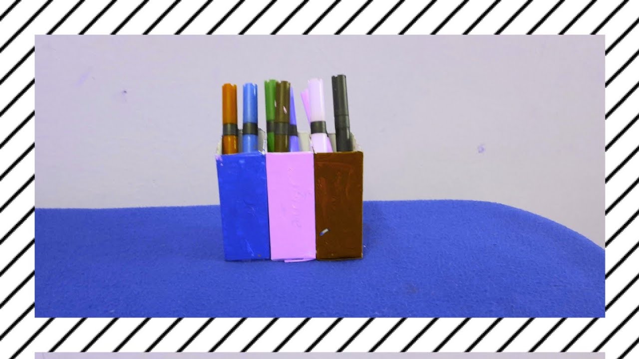 HOW TO MAKE A PEN STAND - YouTube