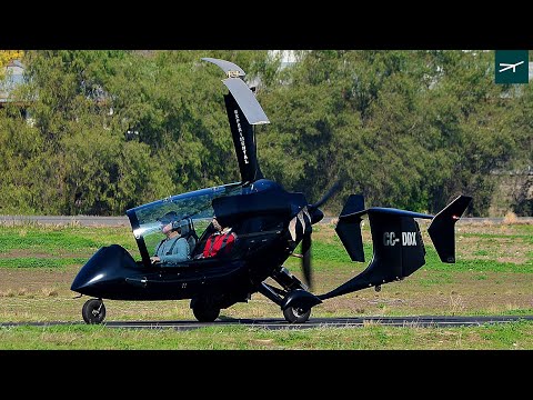 ELA 10 Eclipse CC-DDX gyrocopter takeoff at Tobalaba Airport (SCTB ...