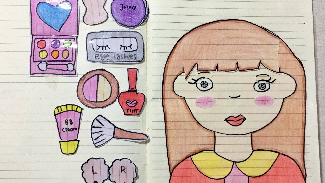[ paperdiy ]💄make up💄| paper cosmetics tutorial | paper play ( Tutorial ...
