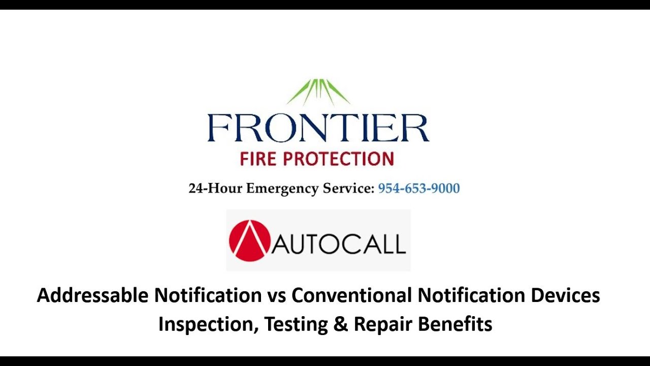 Frontier Autocall Addressable vs Conventional Notification - YouTube