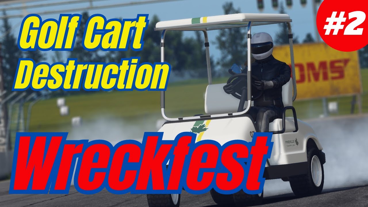 Crushing the Golf-carts are fun. Wreckfest Ep # 2 - YouTube