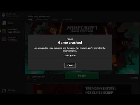 Minecraft exit code 0 - YouTube