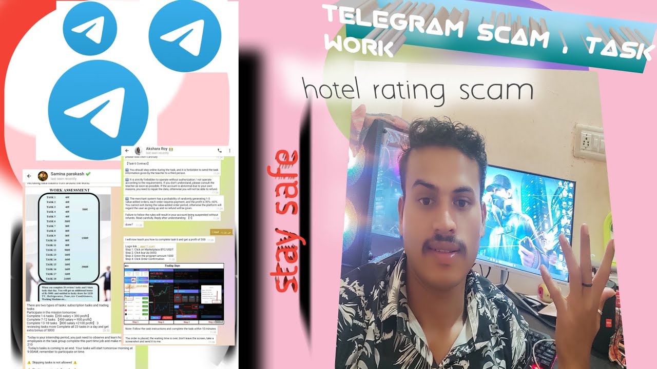 Telegram Task work scams 😱 Prepaid telegram fraud🤧 kaise telegram scam ...