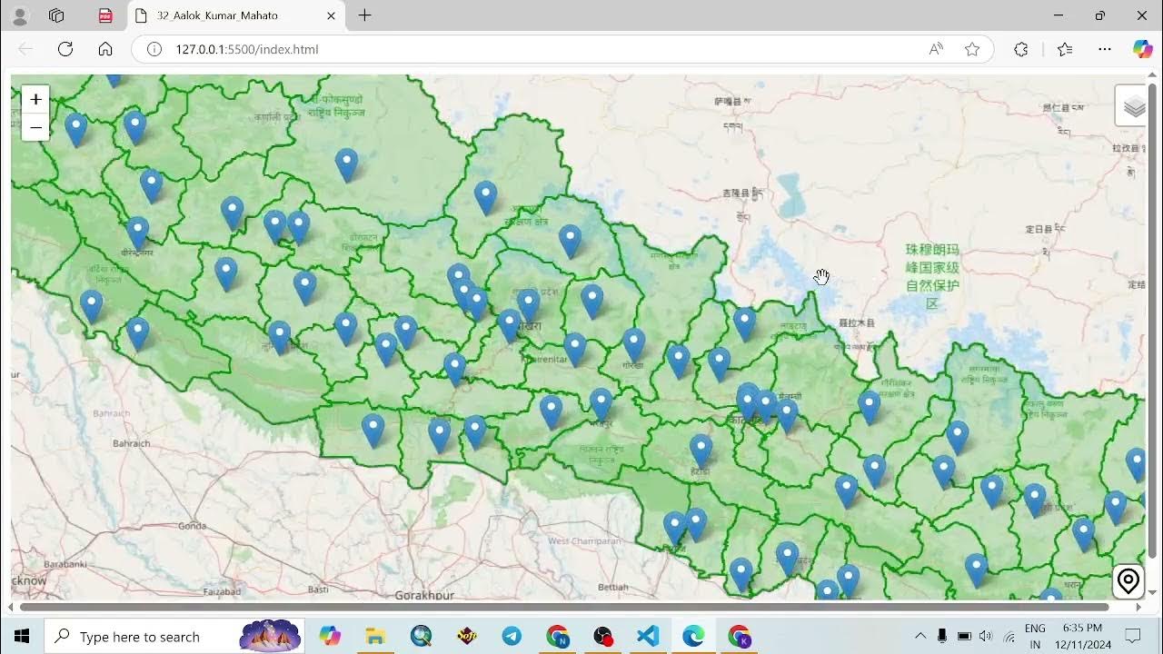 Development of an Interactive Web Map for Visualizing GeoJSON Data and Real-Time Weather ...