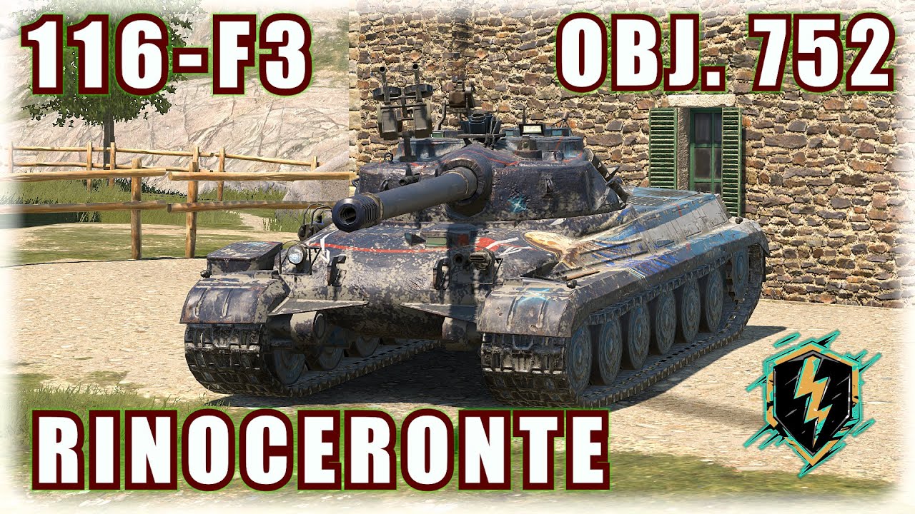 🛡️116-F3 • OBJ. 752 • RINOCERONTE | World of Tanks Blitz Gameplay - YouTube