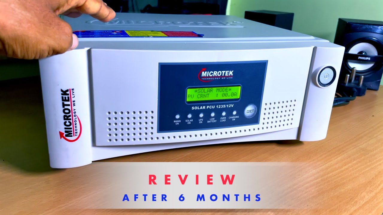 Microtek Solar Inverter Review | solar inverter review in hindi - YouTube