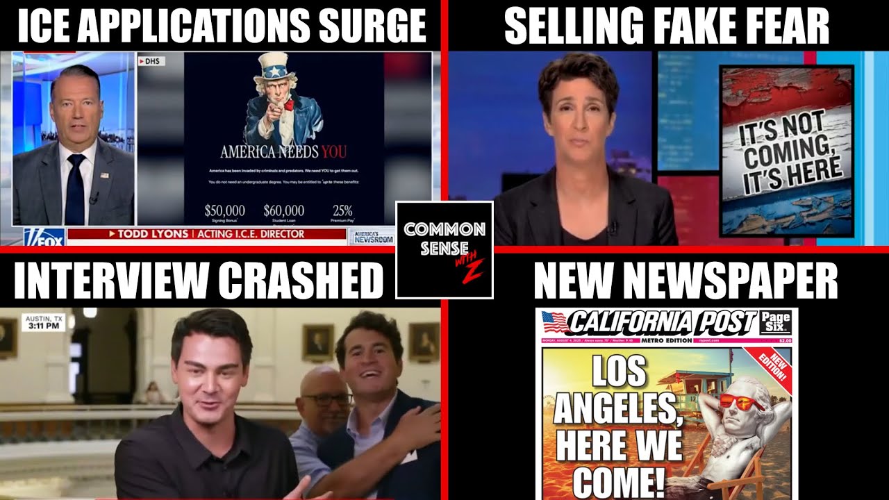 ICE's 78K Applicants, Maddow's Dictatorship Claim, Alex Stein Crashes ...