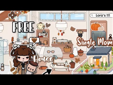 Free Single Mom House 🤎 House Design | Aesthetic House 🫶🏻🤍 - YouTube
