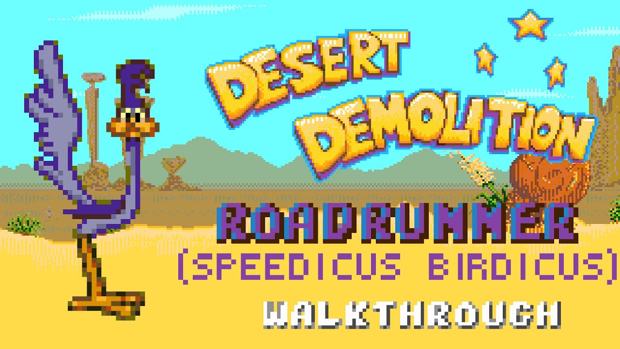 Desert Demolition (Sega Genesis) Road Runner Walkthrough - YouTube