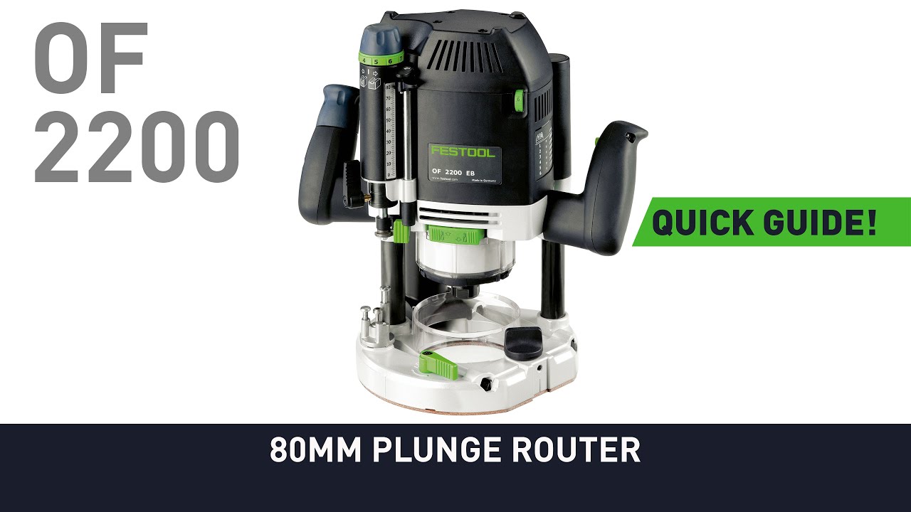 OF 2200 80mm Plunge Router - YouTube