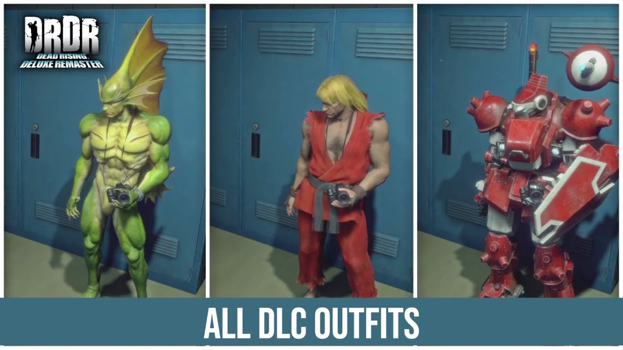 Dead Rising Deluxe Remaster Gameplay - All DLC Outfits - YouTube