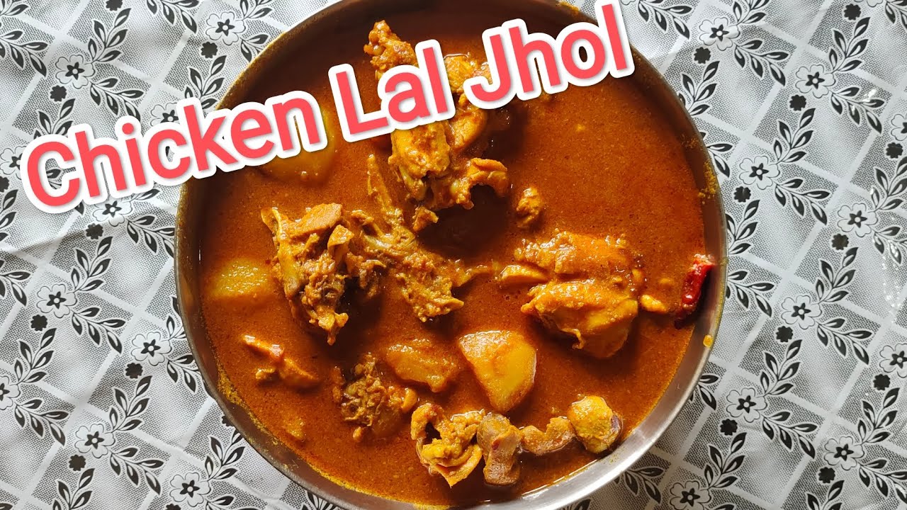Chicken ar Lal Jhol Bhat ar sathe khete khub valo lage | By Rakhi's ...