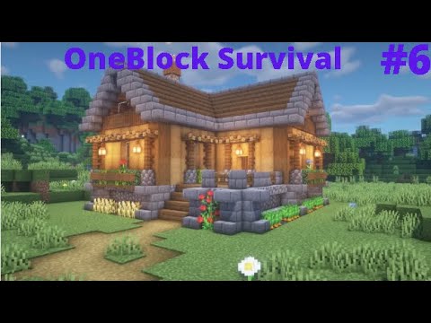 First house in Minecraft Oneblock II #6 #minecraft #oneblock # ...
