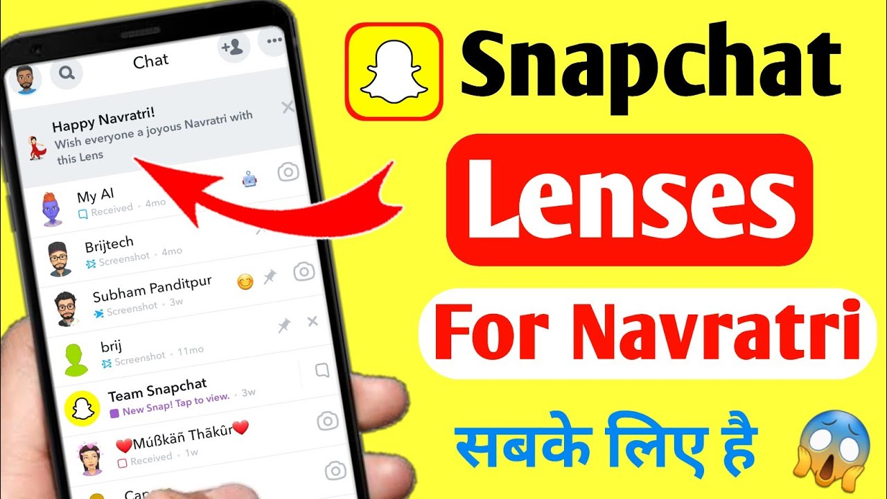 Snapchat New Update Lenses | Snapchat Navratri Lenses | How to use ...