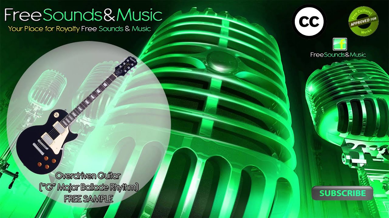 FREE SAMPLE: Overdriven Guitar ("G" Major Ballade Rhythm) - YouTube