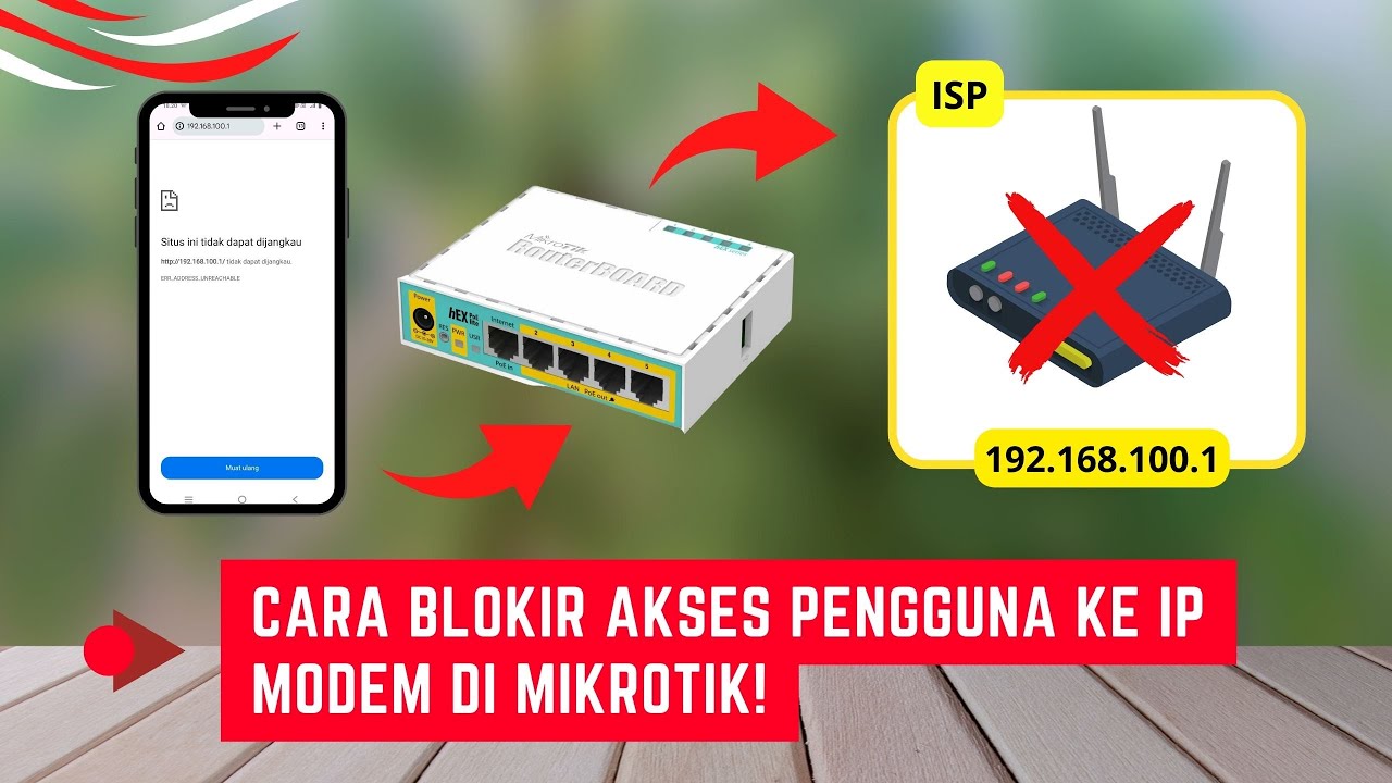Cara Blokir Akses Pengguna ke IP Modem di MikroTik Atau Cara Blok IP ...