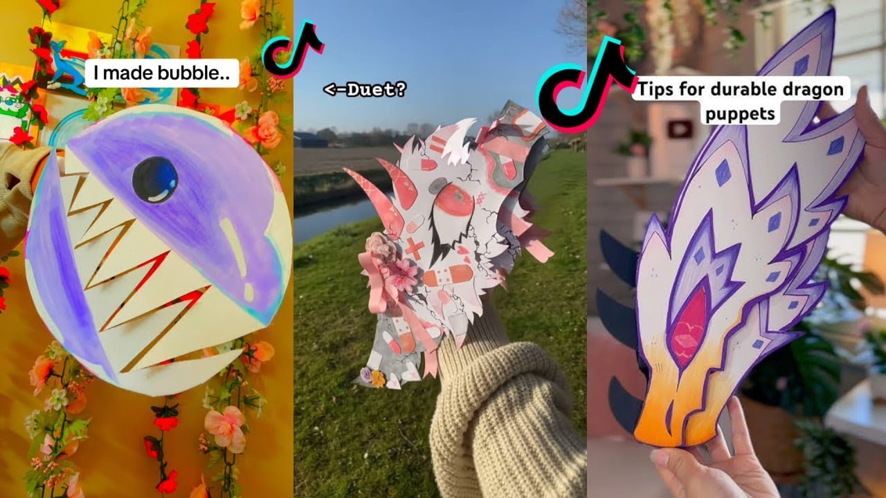 THE AMAZING Paper Dragon 🔥Dragon Puppet TikTok Compilation😍 #110 - YouTube