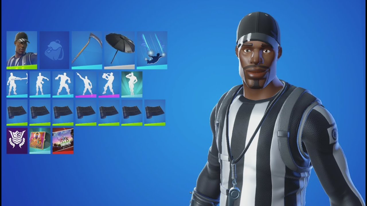 SIDELINE COMMANDER Skin Showcase in Fortnite - YouTube