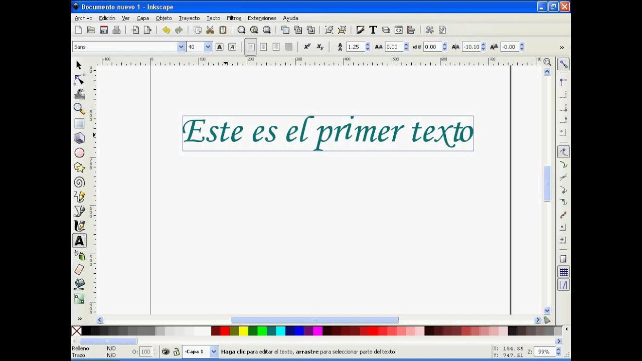 Inkscape #10 - Cómo introducir y modificar textos [1] - YouTube