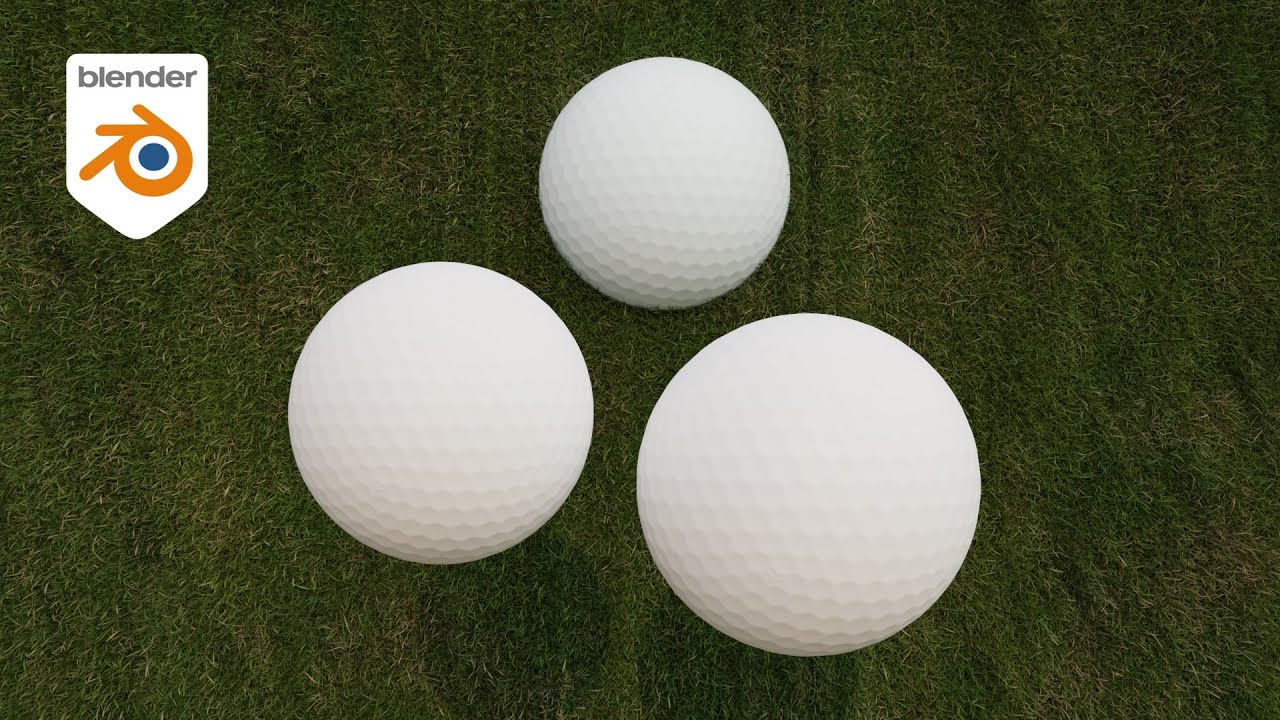 Create Golf Balls In Blender | Blender Tutorial - YouTube