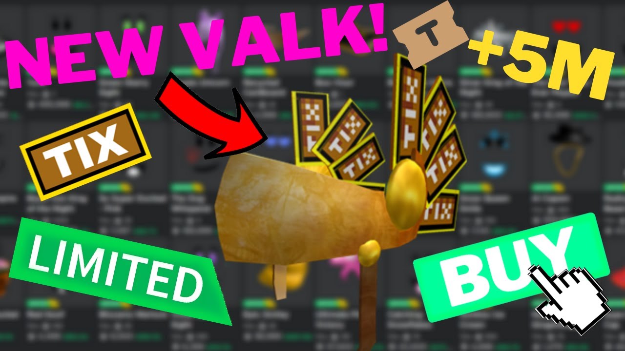 Roblox released a new valk! Tix Valk!! (Memorial Day Sale 2022?) - YouTube