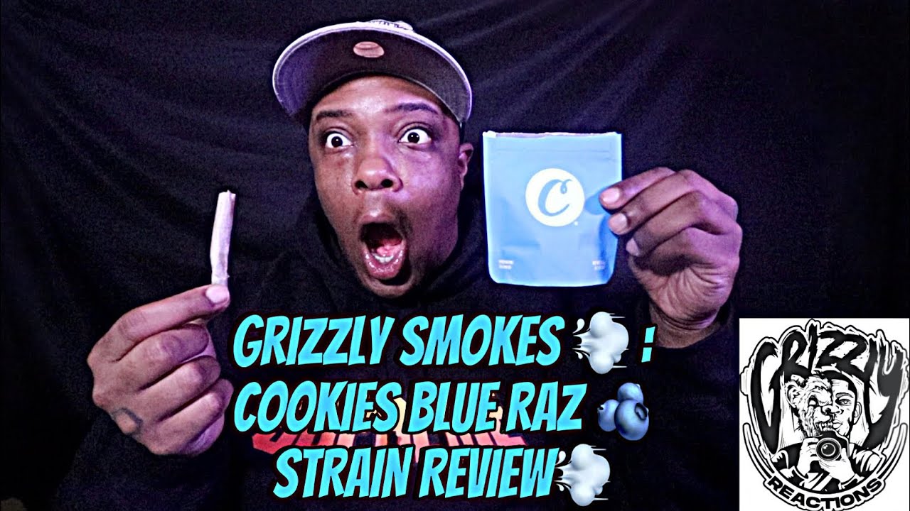Grizzly Smokes 💨 : COOKIES BLUE RAZ 🫐 STRAIN REVIEW💨 - YouTube