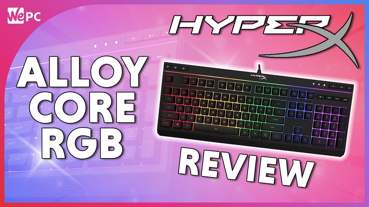 HyperX Alloy Core RGB Keyboard Review 2021! - YouTube