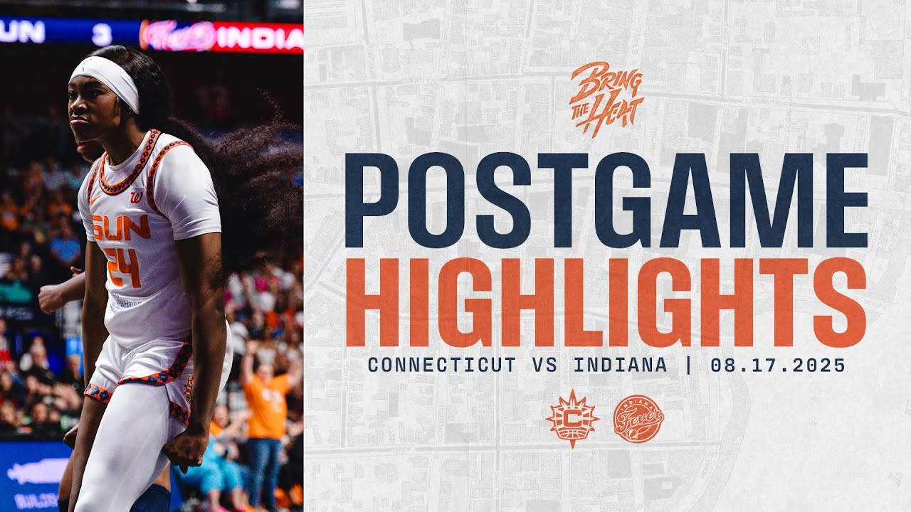 Connecticut vs Indiana Game Highlights: August 17, 2025 - YouTube
