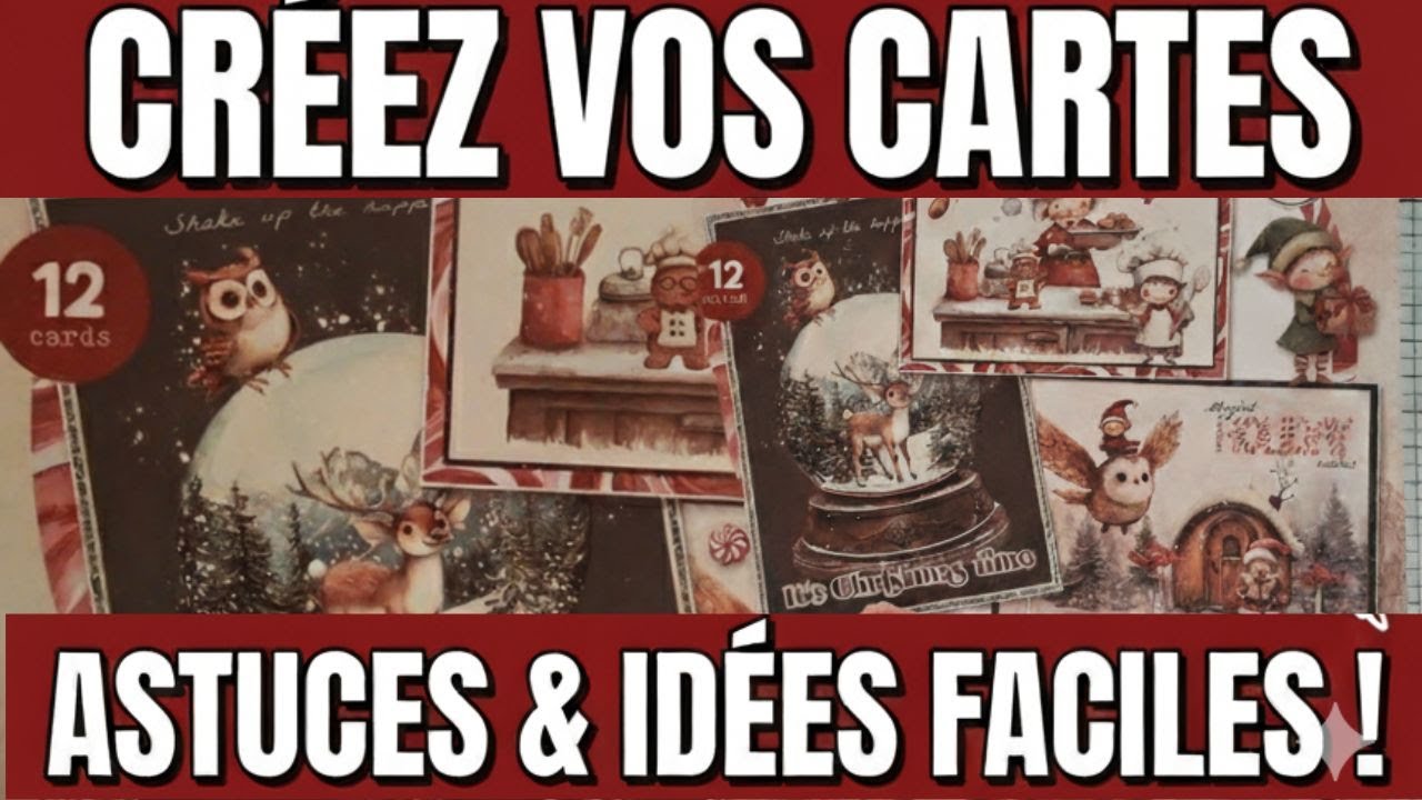 CES CARTES DE NOËL SONT TROP FACILES À FAIRE ! 😍🎄 KIT #ACTION - YouTube
