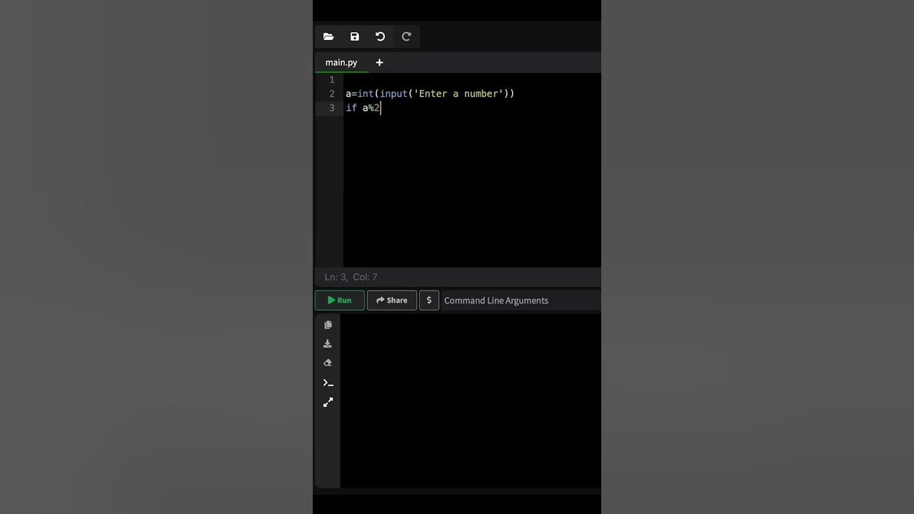 Even Odd Python Python Pythonprogramming Coding Shorts Youtube