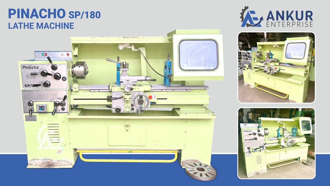 Lathe Machine - Pinacho (Spain) SP/180 - YouTube