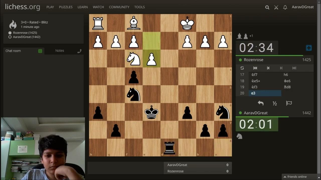 Video #6(with Face cam) | Chess | Lichess | Blitz - YouTube