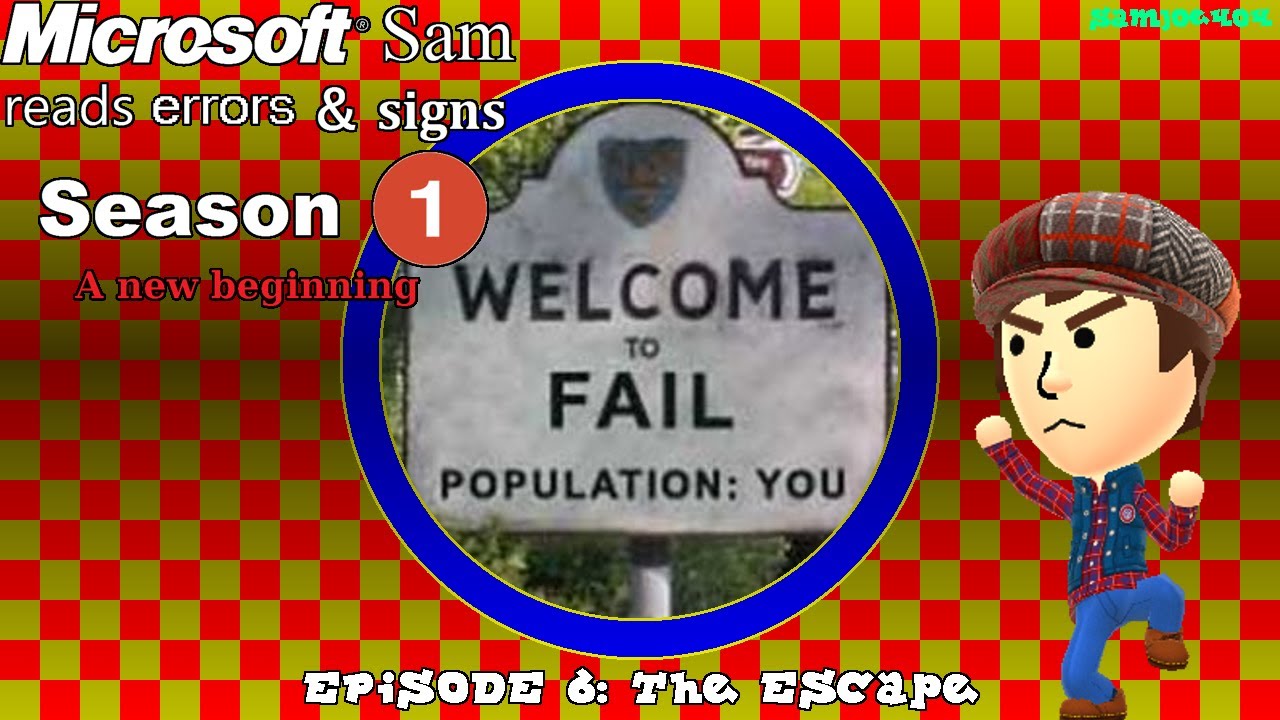 the Windows XP narrator reads funny errors and signs S1E6 - YouTube