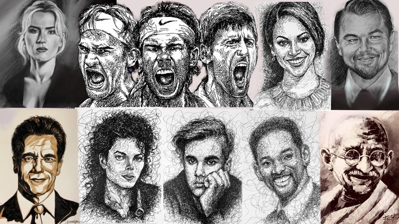 Learn How to Draw celebrities: Hollywood stars, singers and more ...