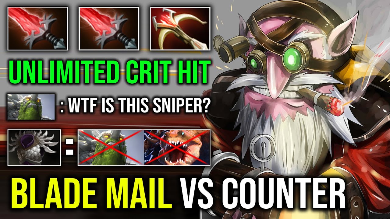 How to Offlane Sniper 1st Item Blade Mail Vs Hard Counter with ...