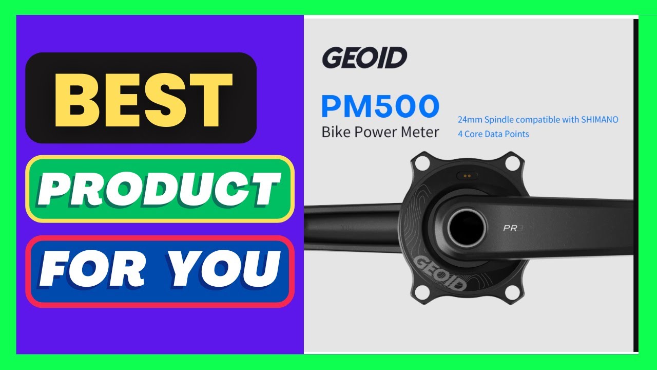 GEOID Power Meter PM500 110BCD 4 Bolt Crank 24mm - YouTube