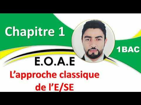 1BAC E.O.A.E : chapitre 1 " L'approche classique de l'entreprise " - YouTube