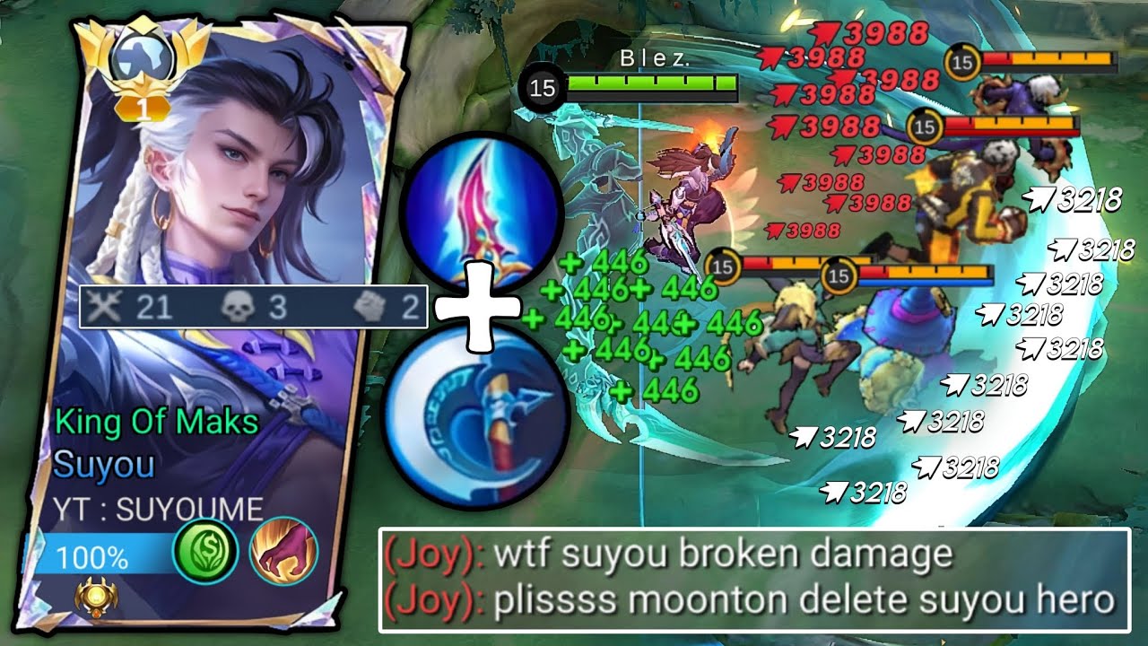 21 KILLS!!💀 SUYOU NEW BUILD 100%BROKEN IN SOLO RANKED GAME!! | SUYOU ...