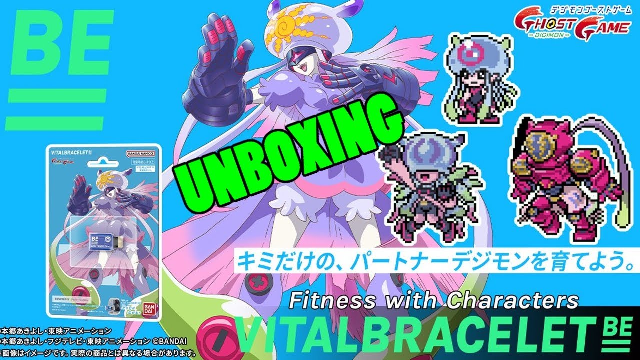 Vital Bracelet BE MEMORY Jellymon Unboxing | Digimon Ghost Game - YouTube