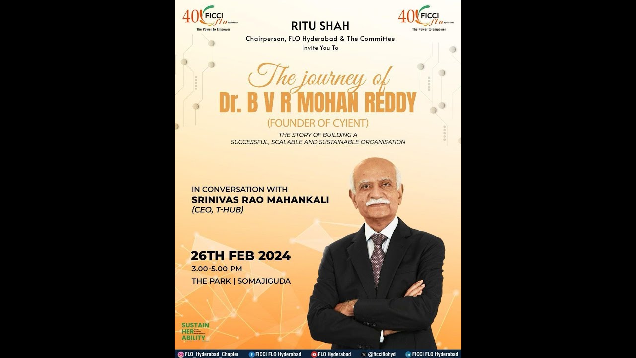 The Journey of Dr B V R MOHAN REDDY Garu(Founder of CYIENT) - YouTube