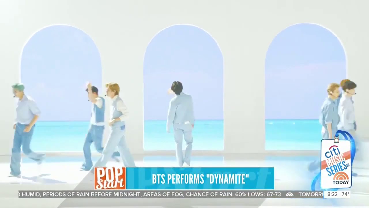 BTS (방탄소년단) - Dynamite [Live Performance] at NBC Today City Music Show ...