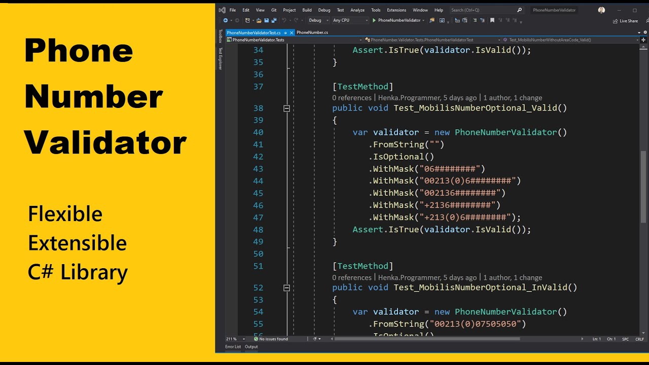 C Validation Phone Number Validator YouTube c-validation-phone-number-validator-youtube